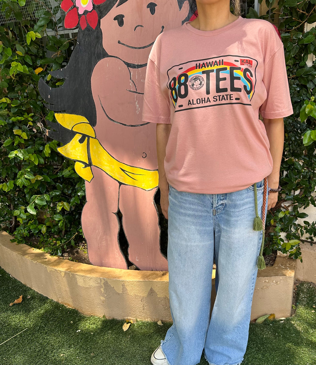 Rainbow License Plate – 88 Tees - Honolulu, Hawaii