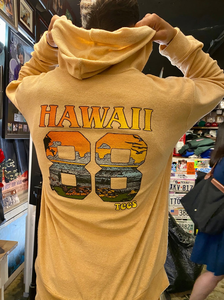 Terry Cloth Pull Over Hoodie – 88 Tees - Honolulu, Hawaii